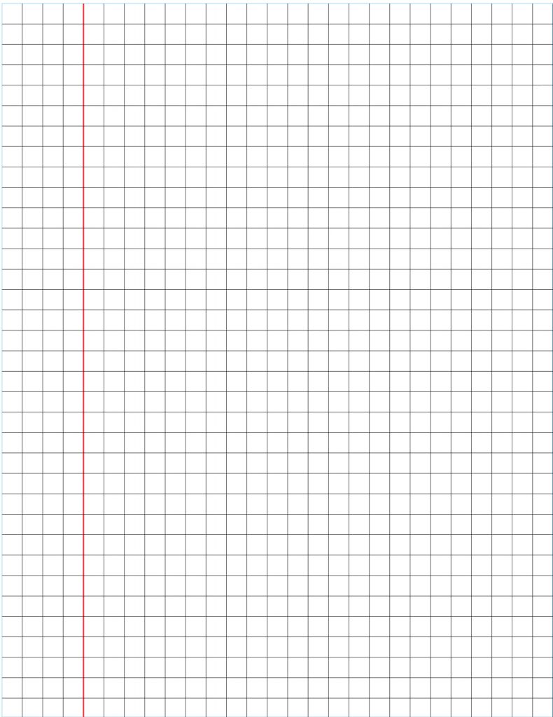 Hoja Con Cuadros Para Imprimir